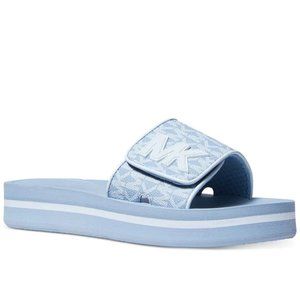 Michael Kors Mk Platform Logo Pool Slide Sandals - Ch… - Gem